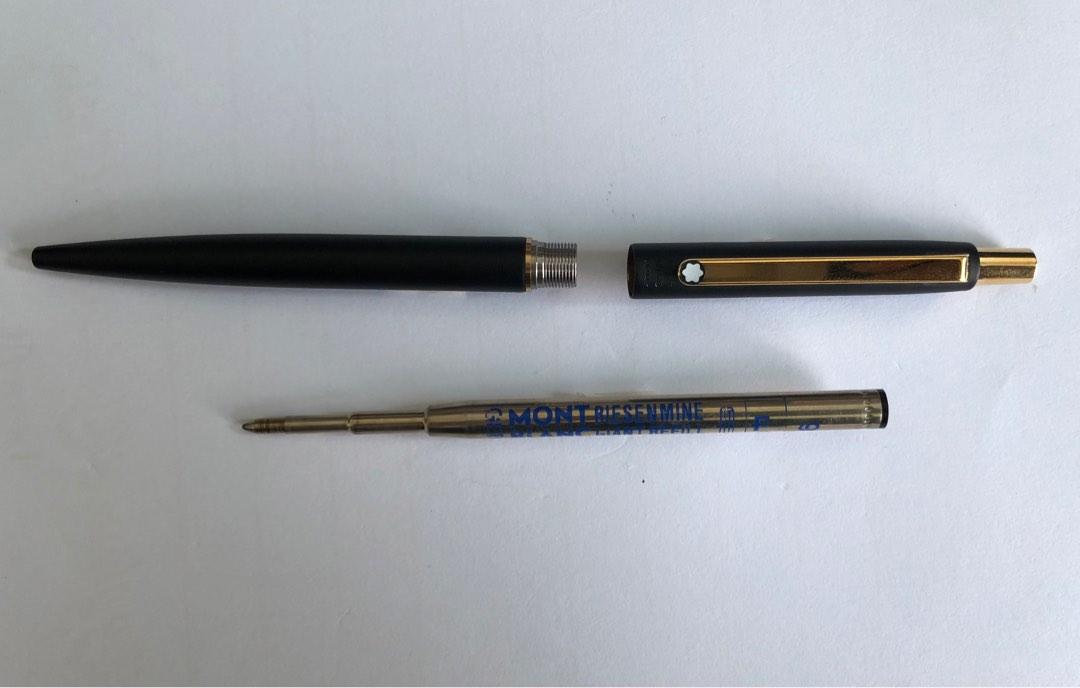 Vintage Montblanc S-line No. 2918 Black Ballpoint Pen [002], Luxury ...