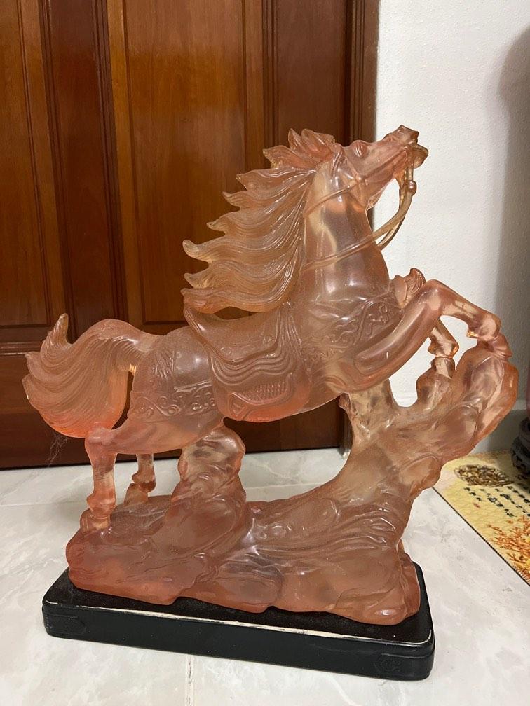 Vintage pink resin horse statute, Hobbies & Toys, Memorabilia ...