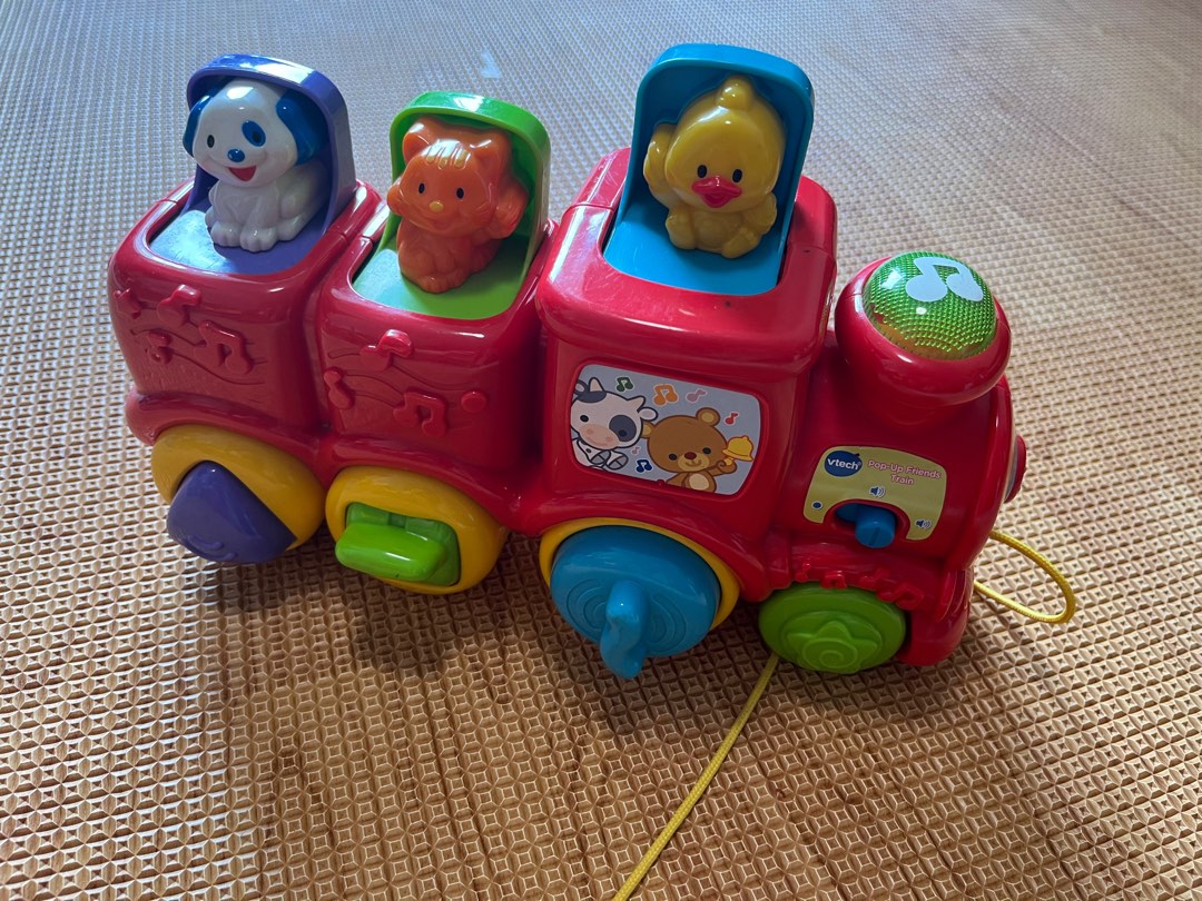 Vtech Pop Up friends train, Babies & Kids, Infant Playtime on Carousell