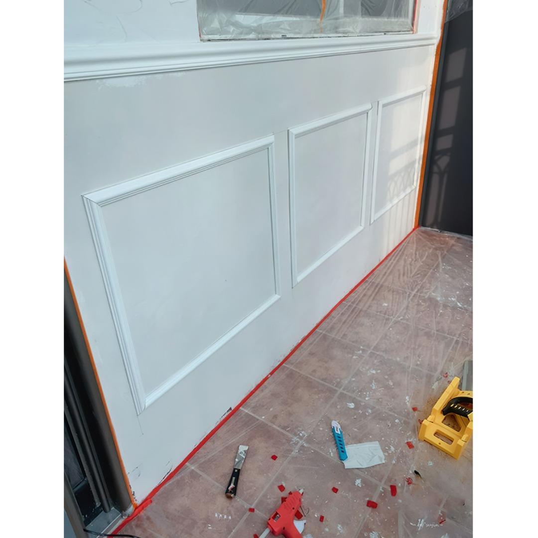 Wainscoting and Painting / Fluted Panel Painting / Wall Moulding ...