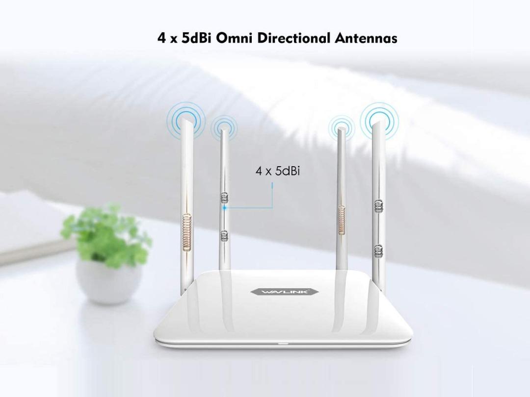 WAVLINK AERIAL G2 AC1200 Smart WiFi Router Dual Band Wireless Internet ...