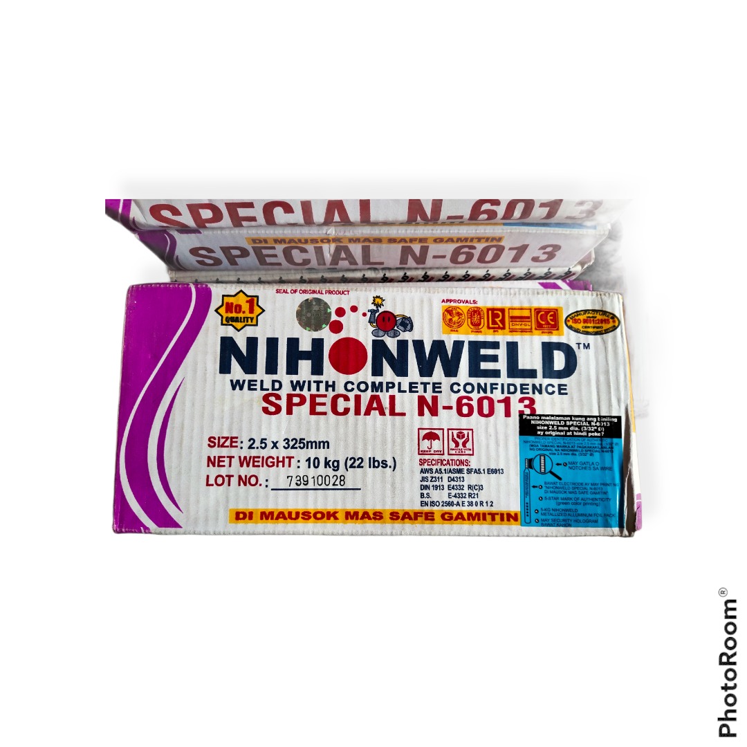 Welding Rod N6013 (NIHONWELD) size: 2.5mm x 10kgs/ box, Commercial ...