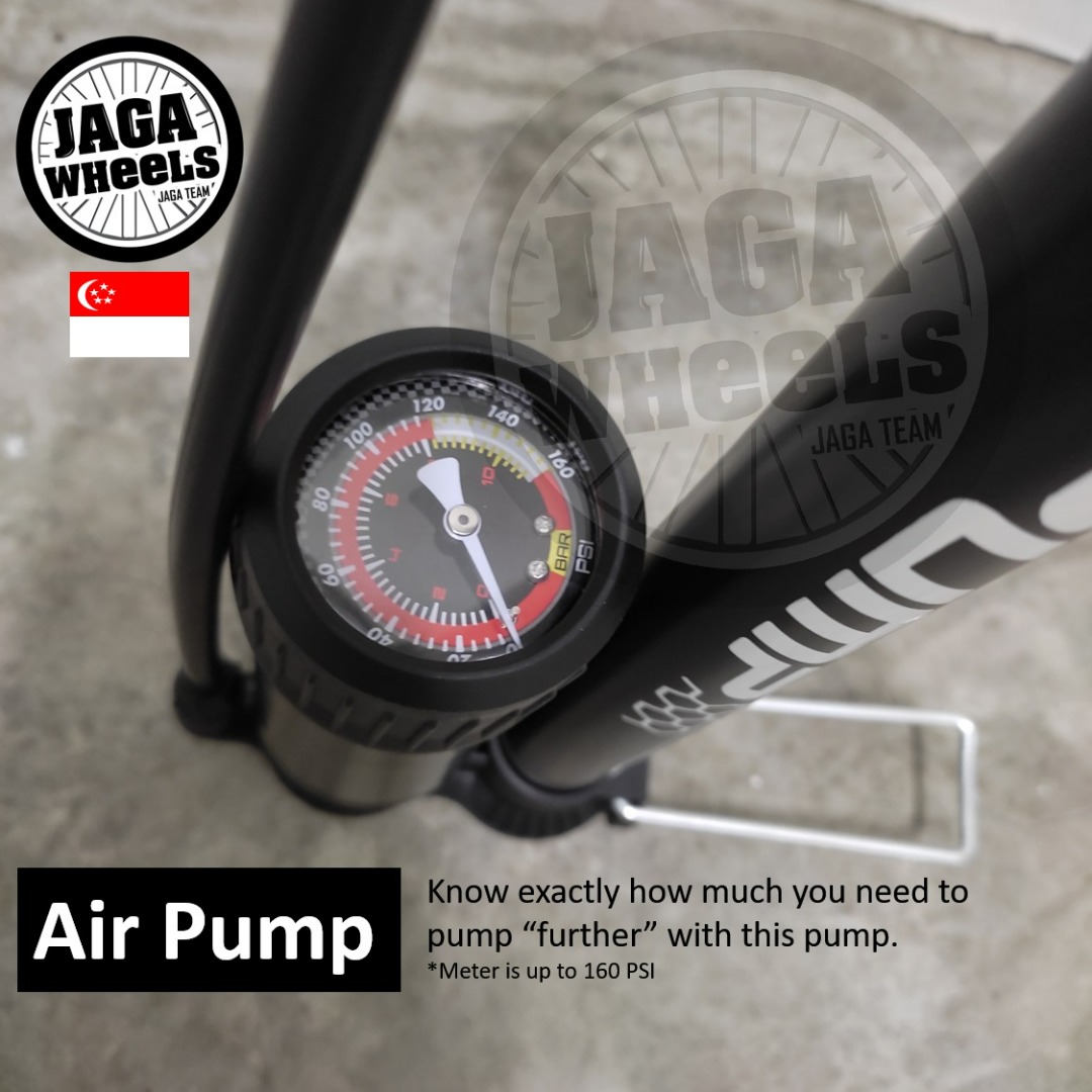 Wheel pump with meter, Sports Equipment, Bicycles & Parts, Parts ...