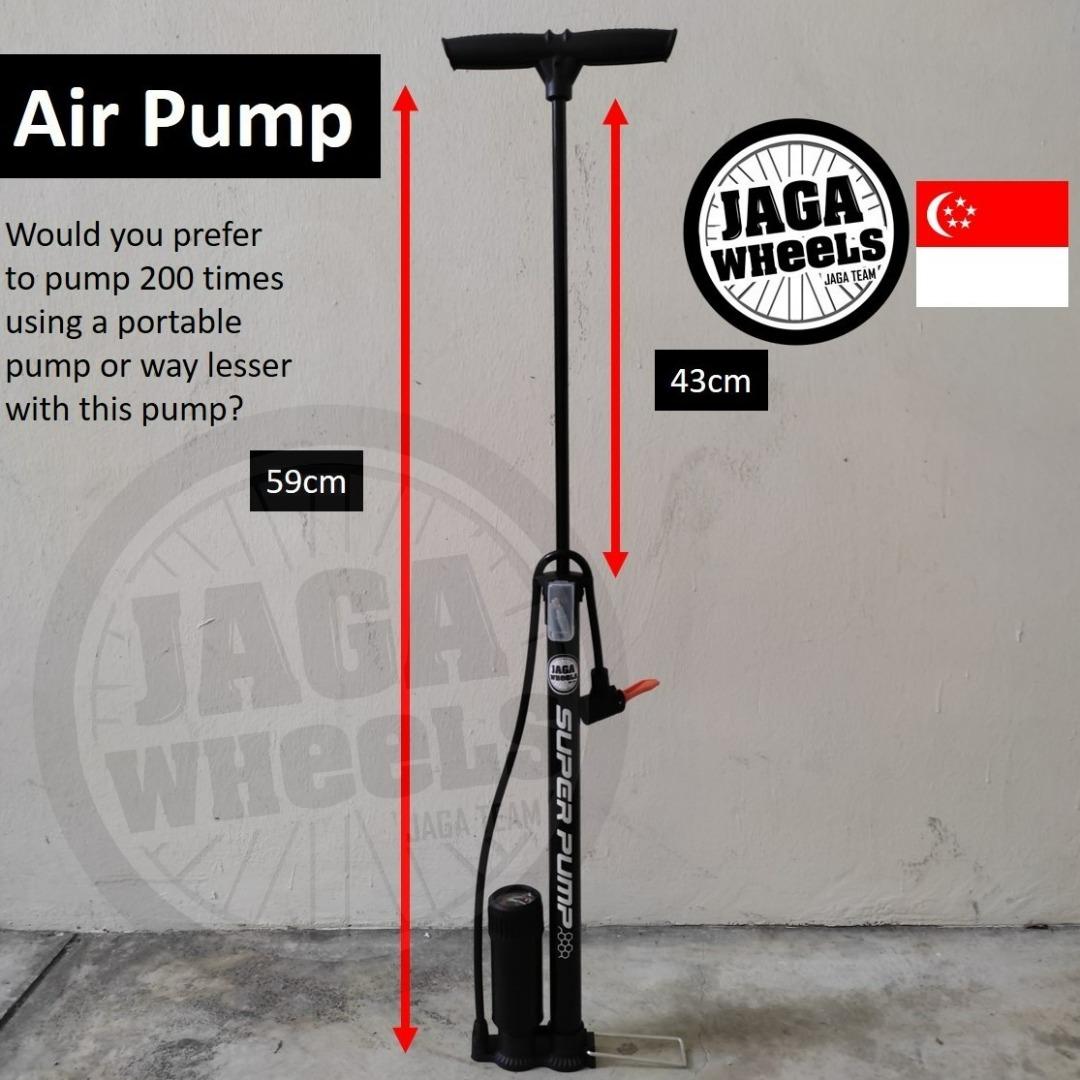 Wheel pump with meter, Sports Equipment, Bicycles & Parts, Parts ...