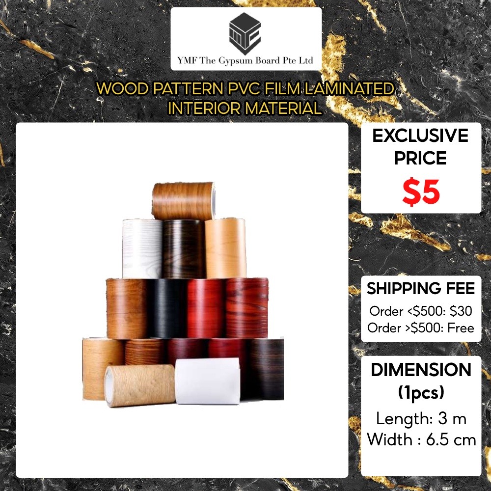 Wood Pattern PVC Film Laminated, Furniture & Home Living, Home Decor ...