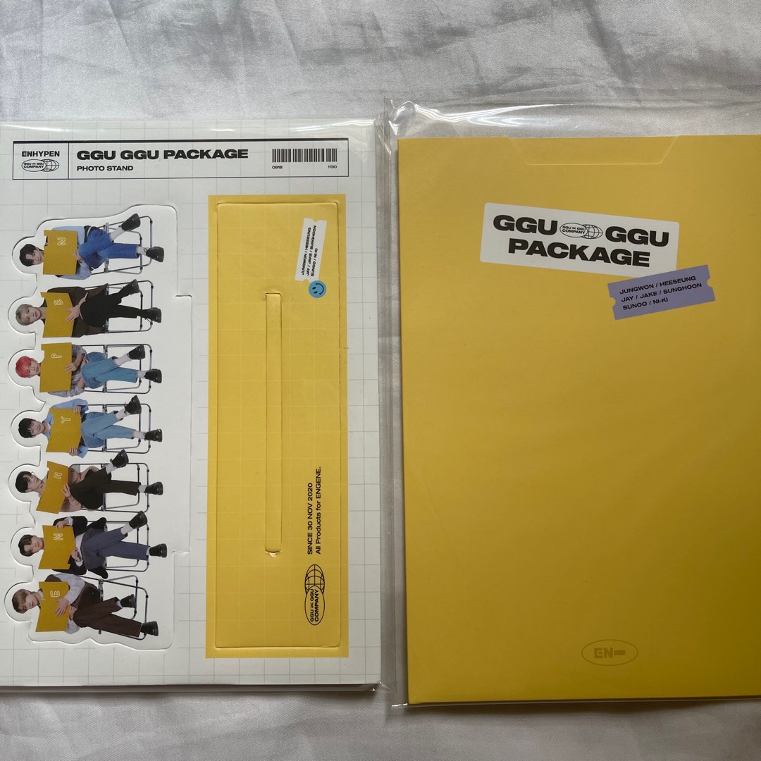 wts enhypen ggu ggu photo stand & paper holder, Hobbies & Toys ...