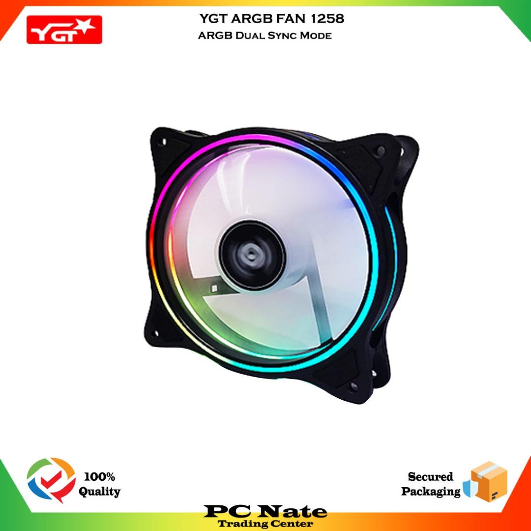 YGT ARGB FAN 3 IN 1 KIT Romantic Series #1258 / 120MM Cooling fan ARGB DuaL Sync Mode ...
