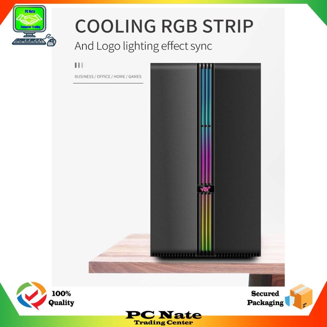YGT M3 Gaming Case LED RGB Cool Lighting, Tempered Glass Side Panel ...