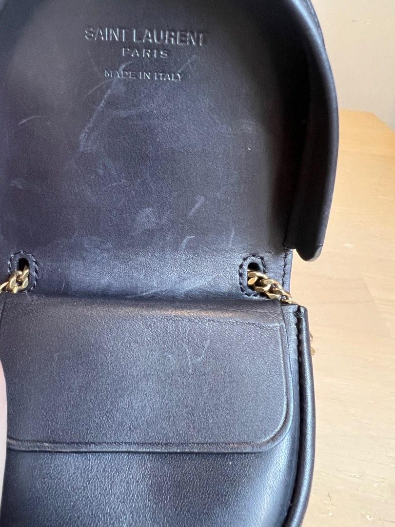 YSL small pouch on chain, Luxury, Bags & Wallets on Carousell