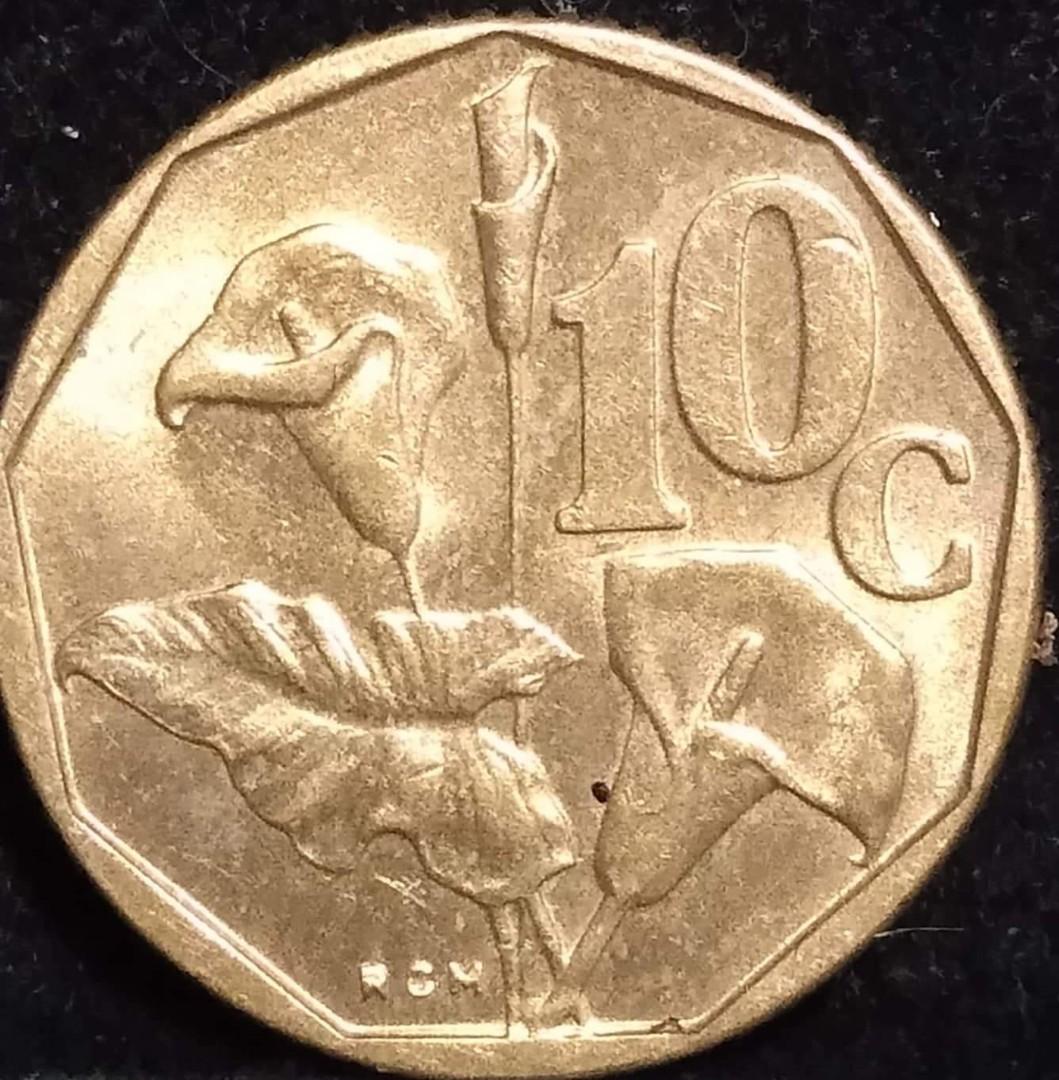 1990 10 CENTS SUID AFERIKA BU, Hobbies & Toys, Memorabilia ...