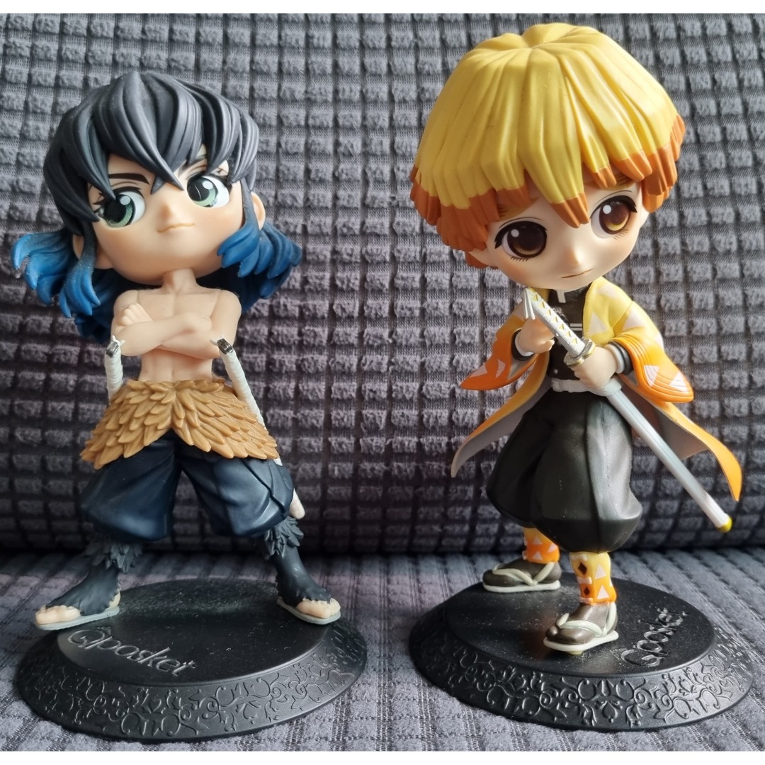 1 Lot of 2 Qposket: Demon Slayer Figures (Loose) - Zenitsu Agatsuma ...