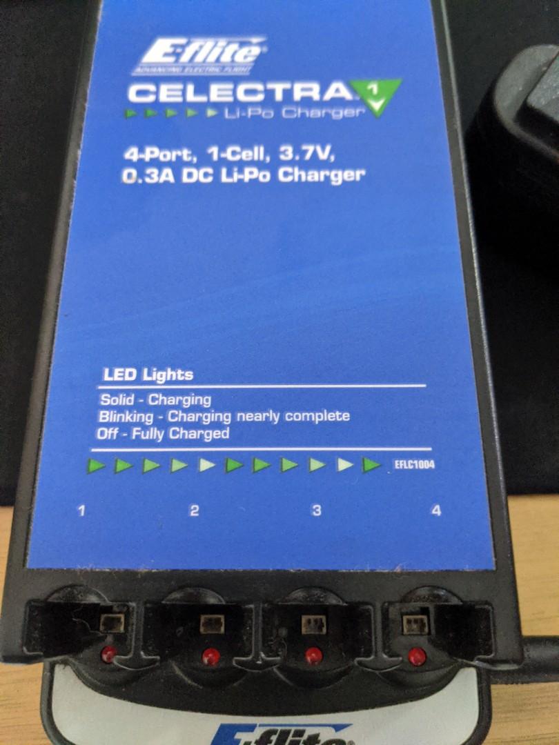 1s Batt Charger eFlite Celectra, Photography, Drones on Carousell