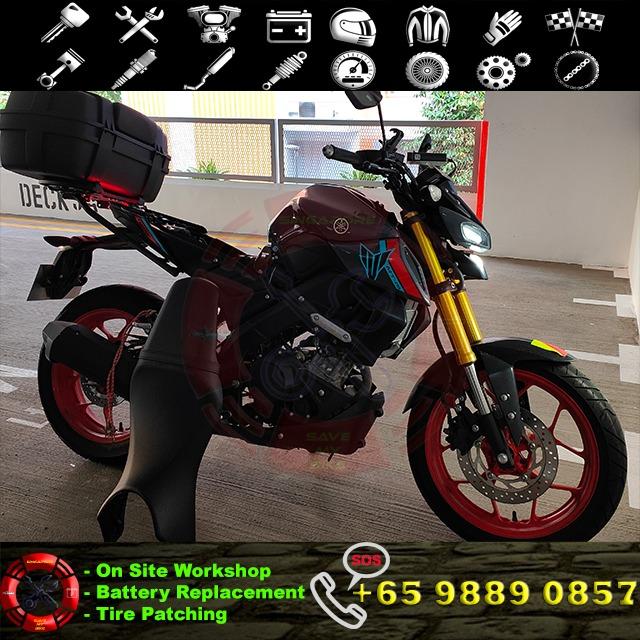 24/7 Onsite Mobile Mechanic Battery Replacement Yamaha MT15 Jumpstart ...
