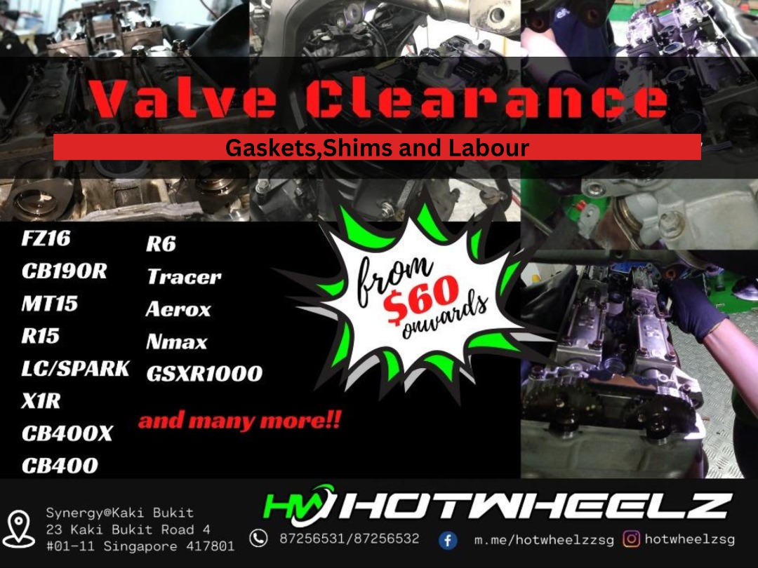 2B/2A MOTORCYCLE VALVE CLEARANCE PROMO, Motorcycles, Motorcycle ...