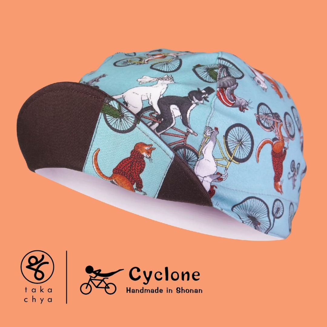 #403 Cycling Cat - Cyclone Chee Japanese Handmade Cycling Cap, Women's ...