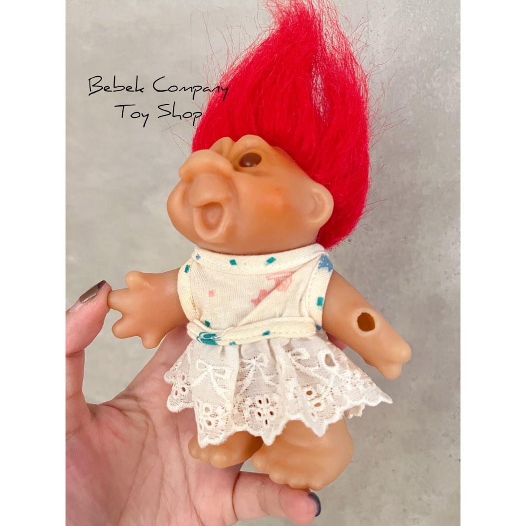 🇺🇸5吋 古董玩具 1986 dam troll doll trolls 丹麥 醜娃 巨魔娃娃 幸運小子 絕版玩具, 書籍、休閒與玩具, 玩具 ...