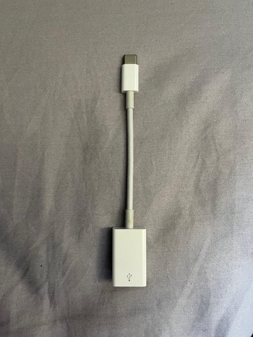 原廠 Apple type C to USB adapter, 電腦＆科技, 電腦周邊及配件, 電腦線、轉接線及轉換器 - Carousell