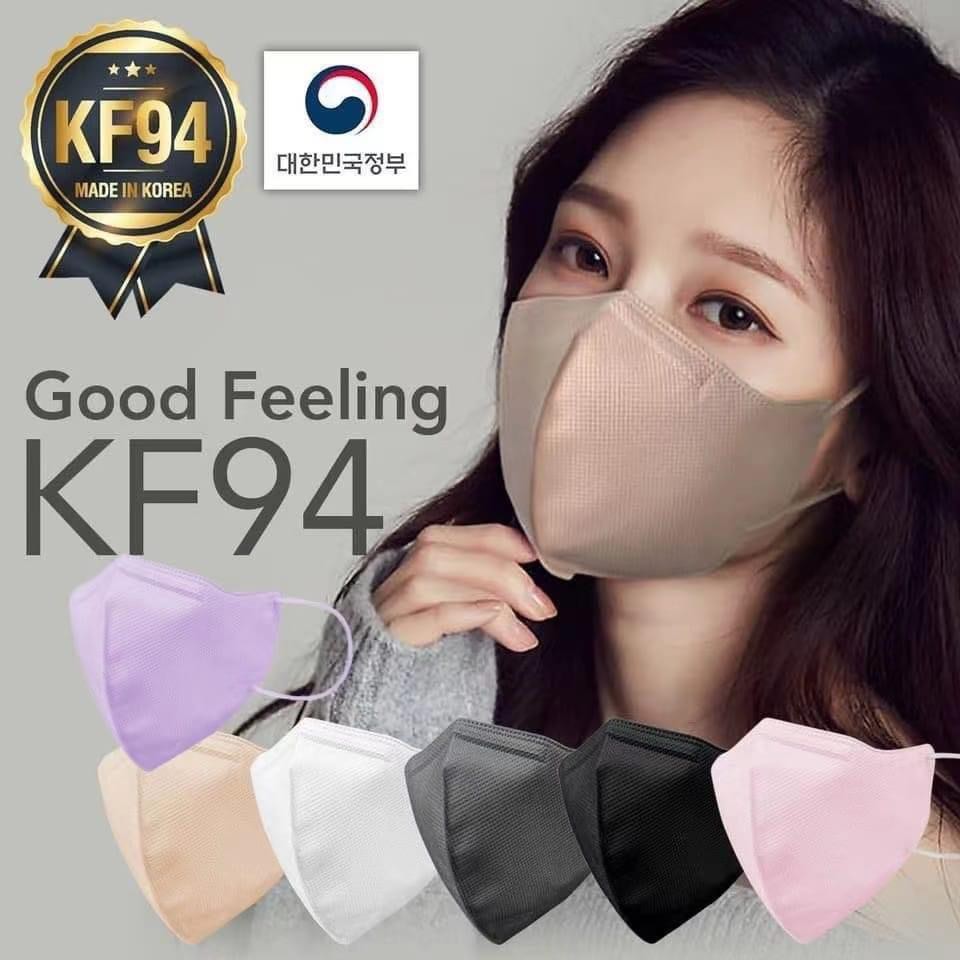現貨韓國製 Good Feeling KF94 3層2D 口罩 50入個一盒, 健康及營養食用品, 口罩、面罩 - Carousell