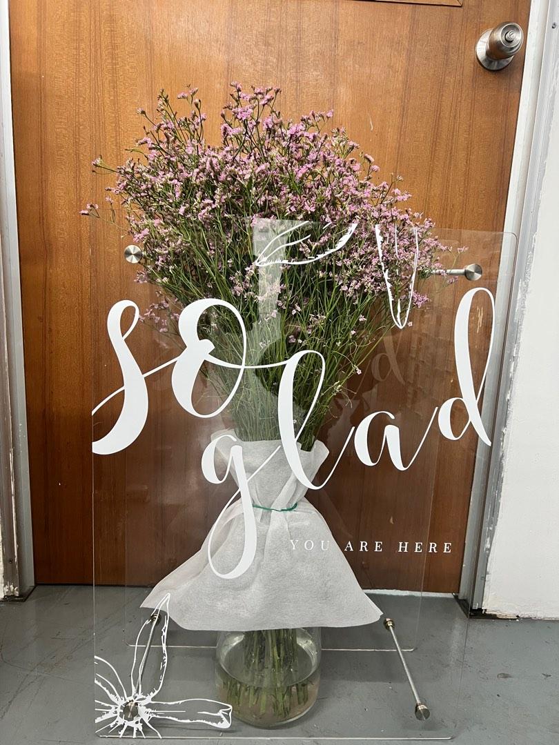 Acrylic Signage Design, Furniture & Home Living, Home Decor, Wall Decor ...