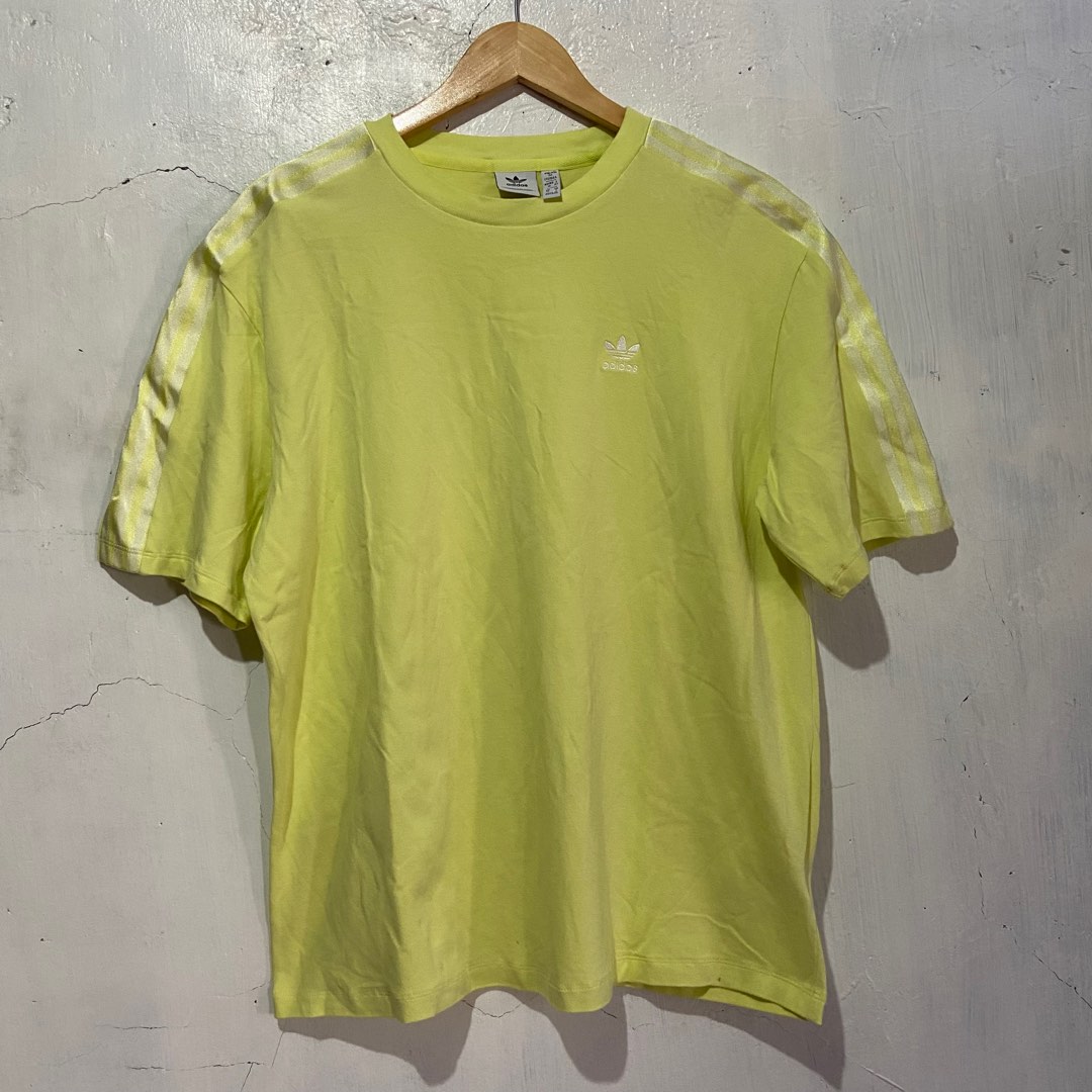 Adidas Neon Color Shirt, Men's Fashion, Tops & Sets, Tshirts & Polo ...