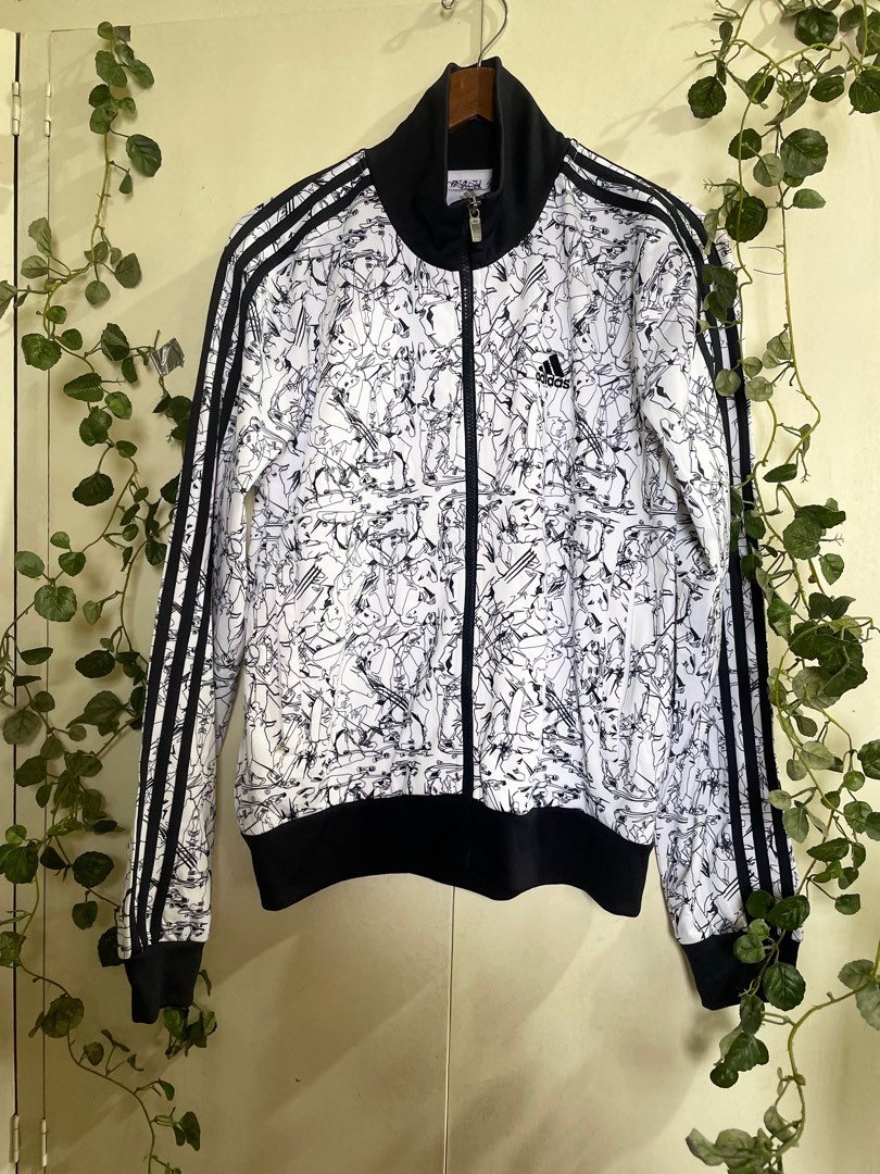 Adidas Print Jacket, Women's Fashion, Coats, Jackets and Outerwear on ...