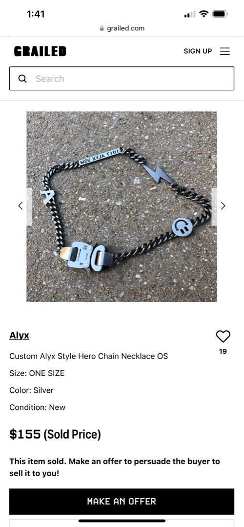 1017 Alyx 9SM Hero Lightning Chain Custom Revenge, Men's Fashion, Watches & Accessories, Jewelry ...