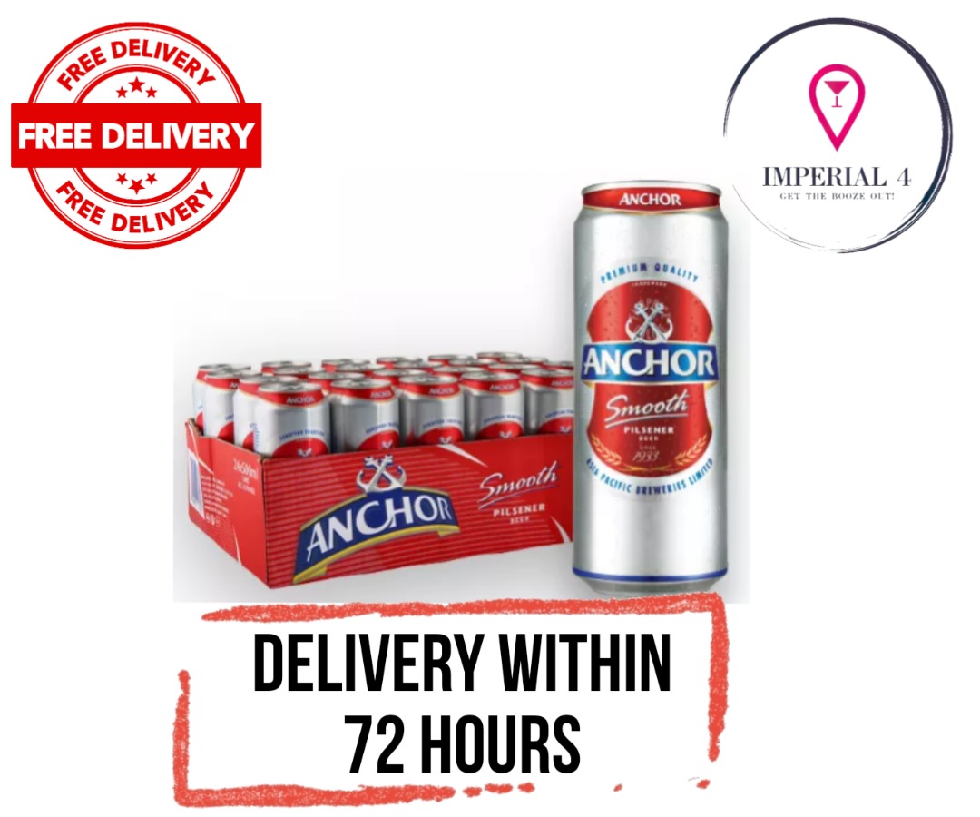 Anchor Smooth Can - 24X490ML, Food & Drinks, Alcoholic Beverages on ...