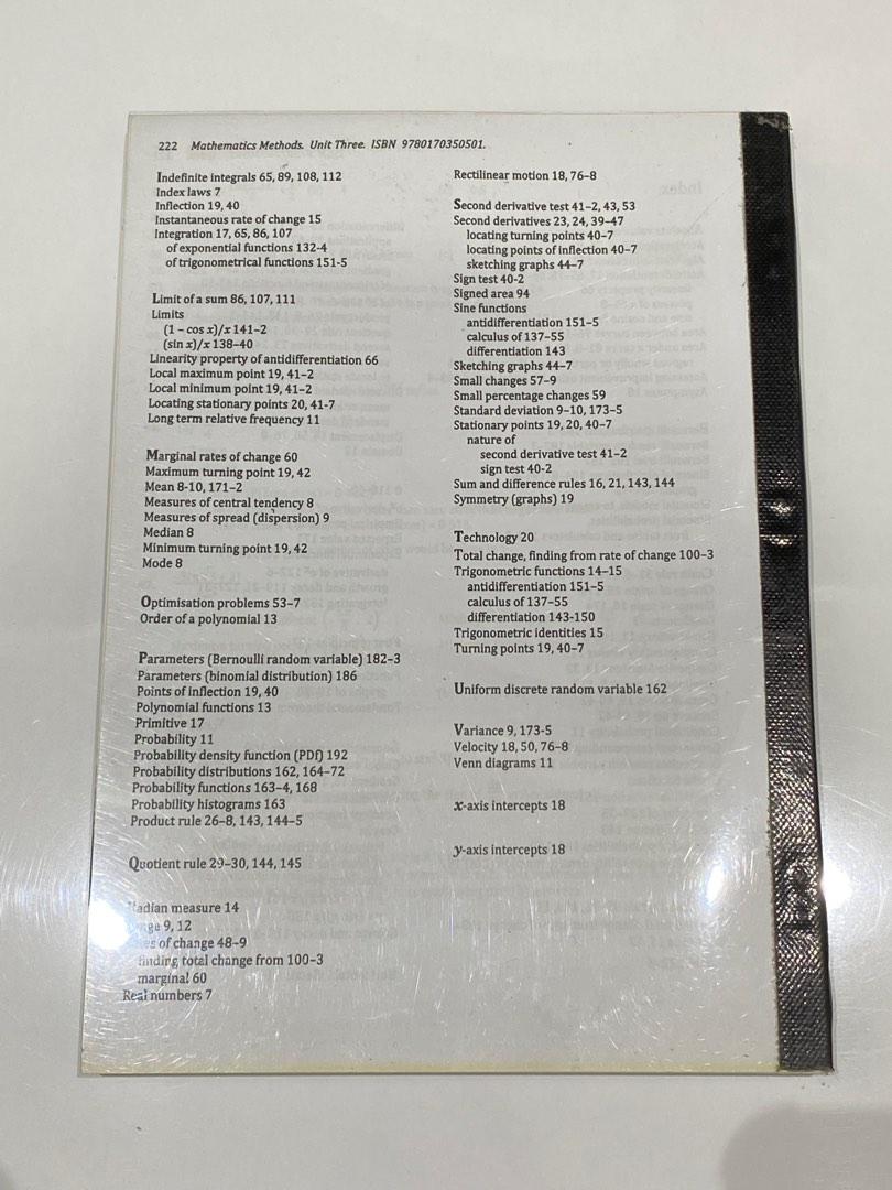 AUSMAT Mathematics Method Reference Book, Hobbies & Toys, Books ...