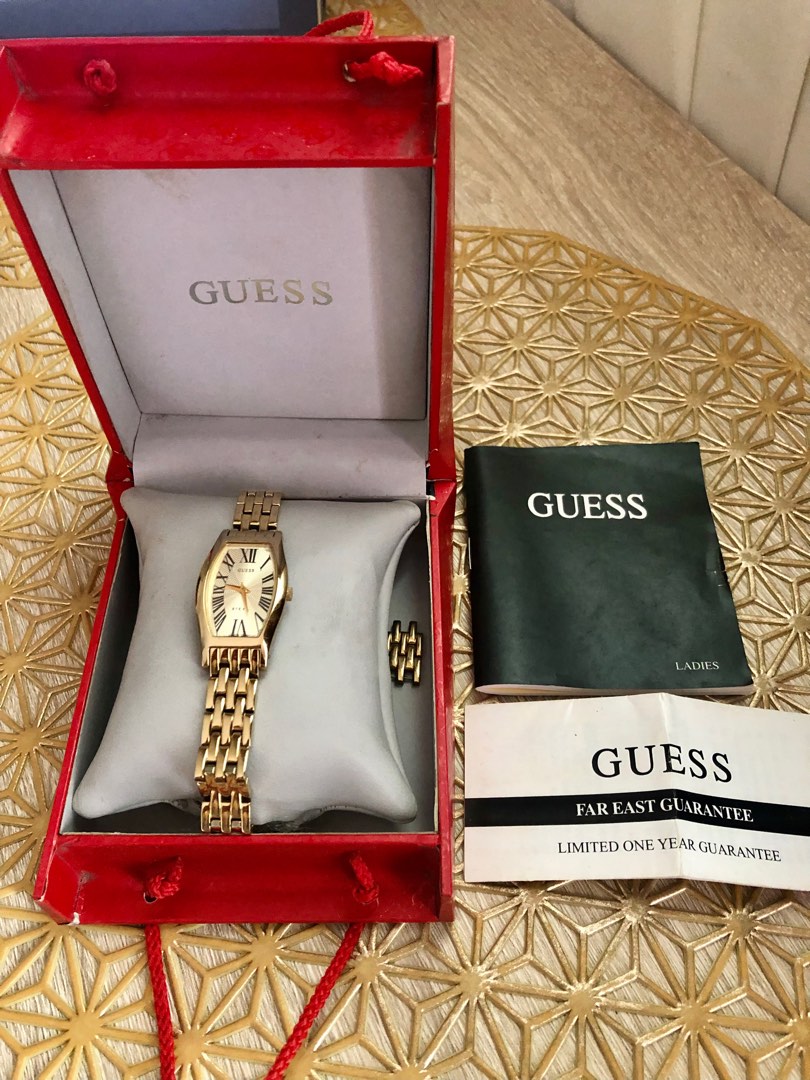 Authentic Guess vintage wrist watch, Luxury, Watches on Carousell