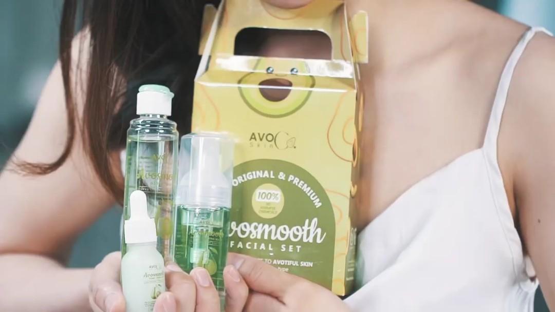 Avo Skin Co. Avo Smooth Facial Set - Gentle Foaming Wash , Glow Toner , Dewy Serum, Beauty ...