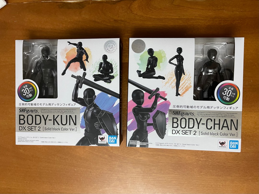 正版 BANDAI SHF 黑色 男素體 女素體 DX SET 2, 興趣及遊戲, 玩具 & 遊戲類 - Carousell