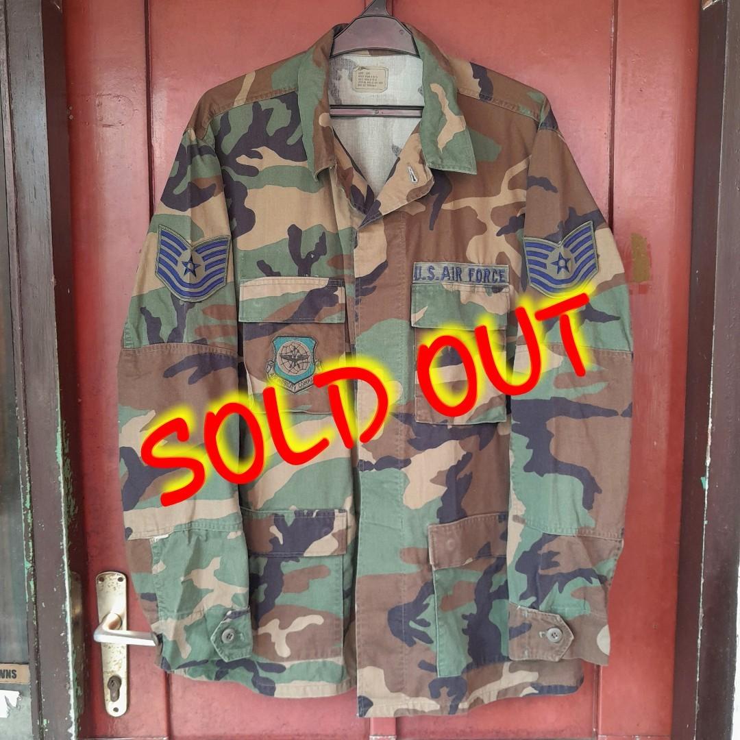 BDU Woodland Issue Us Army USAF Second Original Big Size, Fesyen Pria, Pakaian , Atasan di Carousell