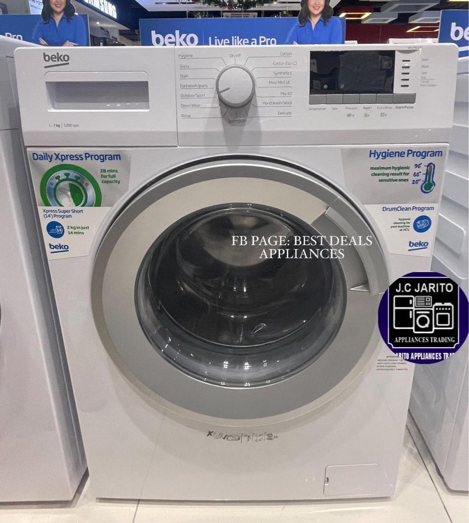 BEKO 7kilo FRONTLOAD WASHER INVERTER ON SALE, TV & Home Appliances, Washing Machines and Dryers ...