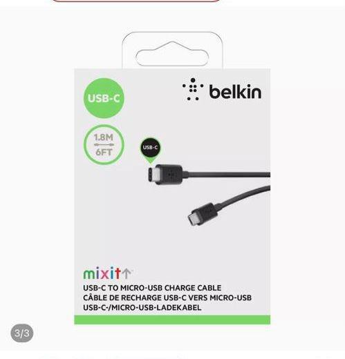 Belkin USB-C to Micron USB Charge Cable, Mobile Phones & Gadgets ...