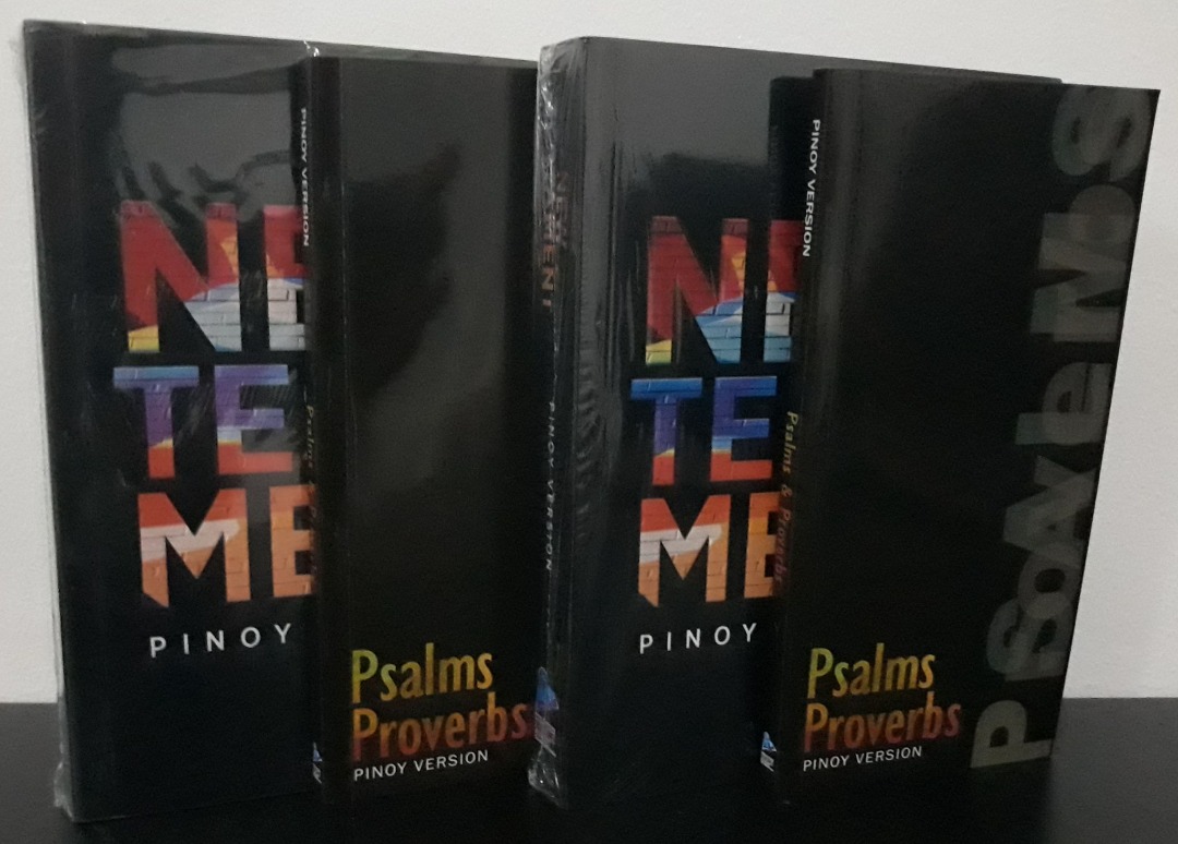 Bible - Bundle Of 4 - Pinoy Version (New Testament + Psalms & Proverbs ...