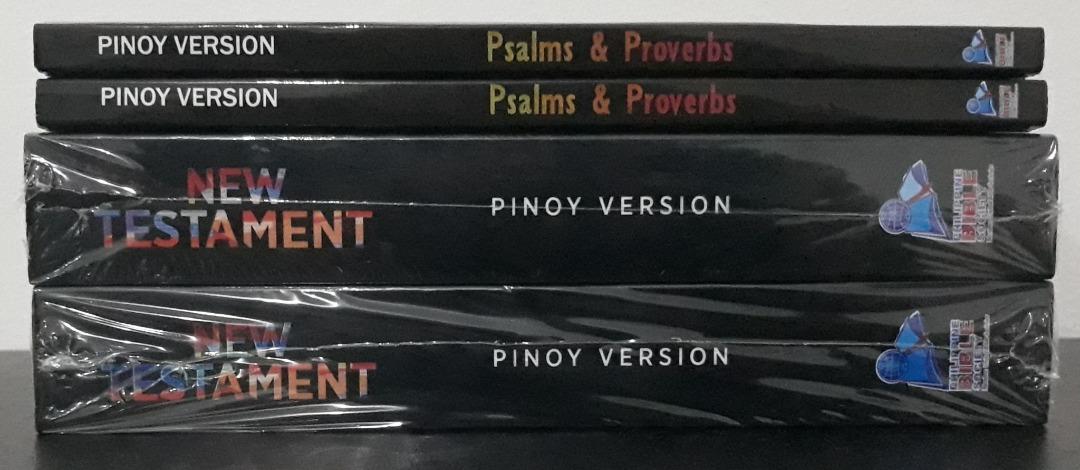 Bible - Bundle Of 4 - Pinoy Version (New Testament + Psalms & Proverbs ...