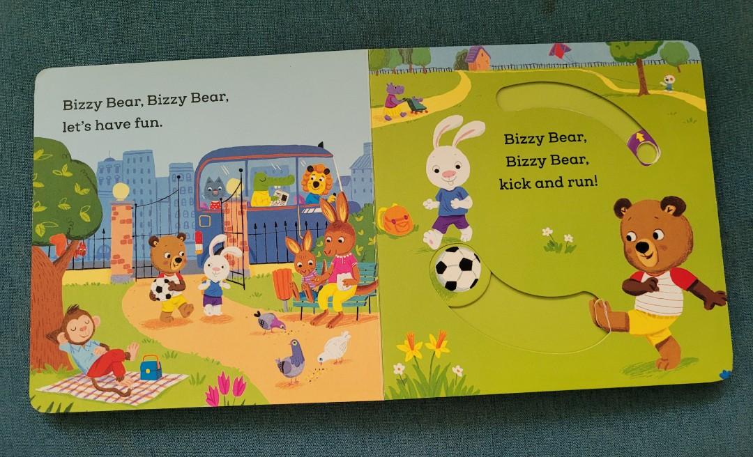 Bizzy Bear interactive slider board book, Hobbies & Toys, Books ...