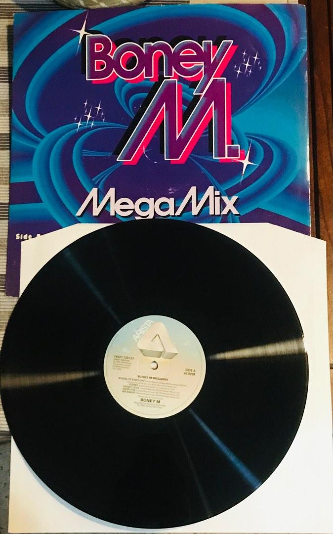 Boney M. - Mega Mix 12” Single, Hobbies & Toys, Music & Media, Vinyls ...