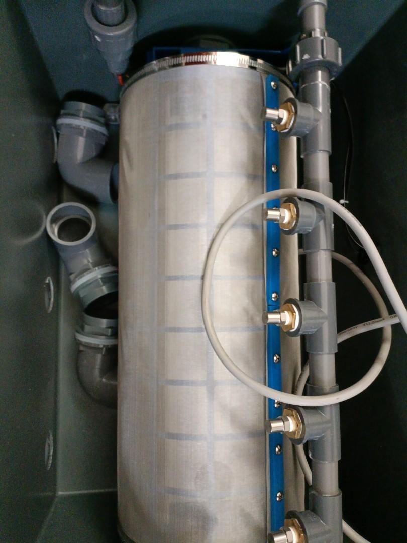 Brand New rdf rotatory drum fish filter self washing mechanical filter ...