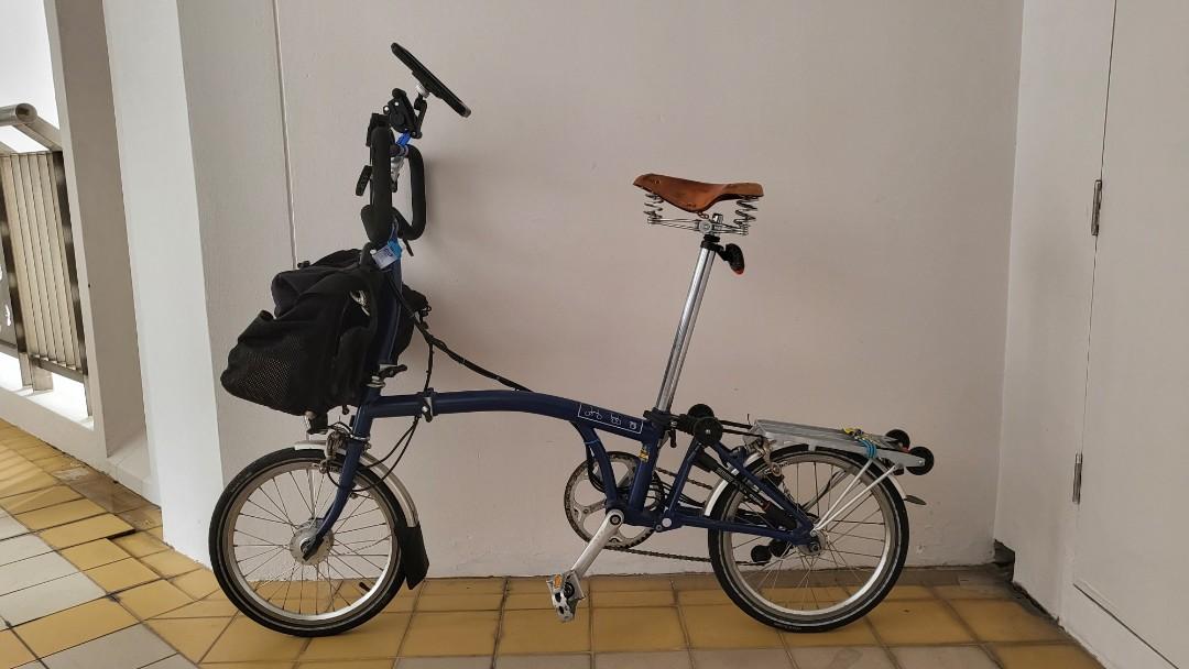 Brompton P6R, 6-Speed with Shimano Head & Tail Lights and Brompton T ...