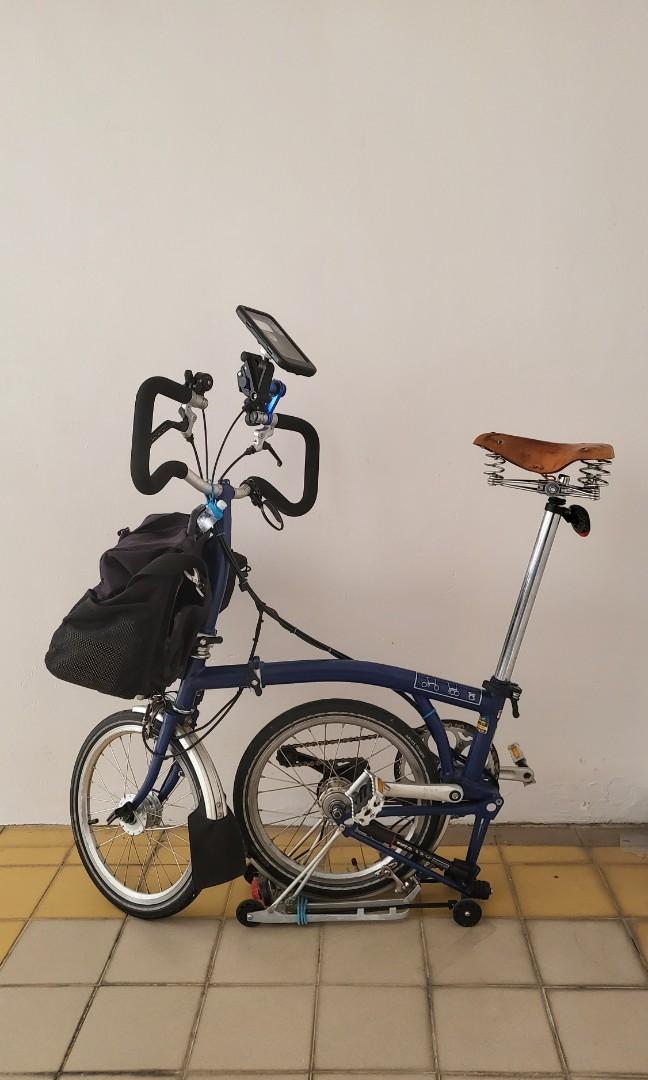 Brompton P6R, 6-Speed with Shimano Head & Tail Lights and Brompton T ...
