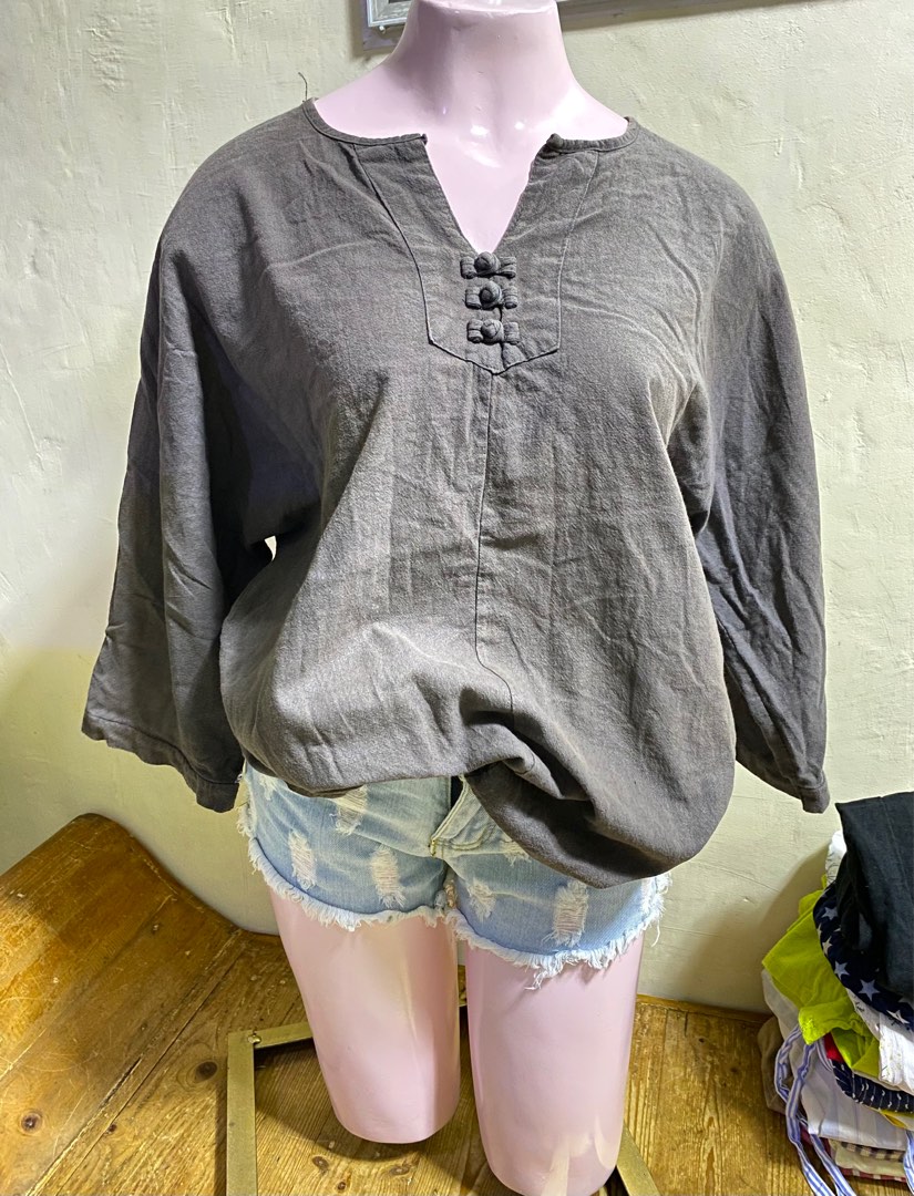 Brown top, Women's Fashion, Tops, Blouses on Carousell