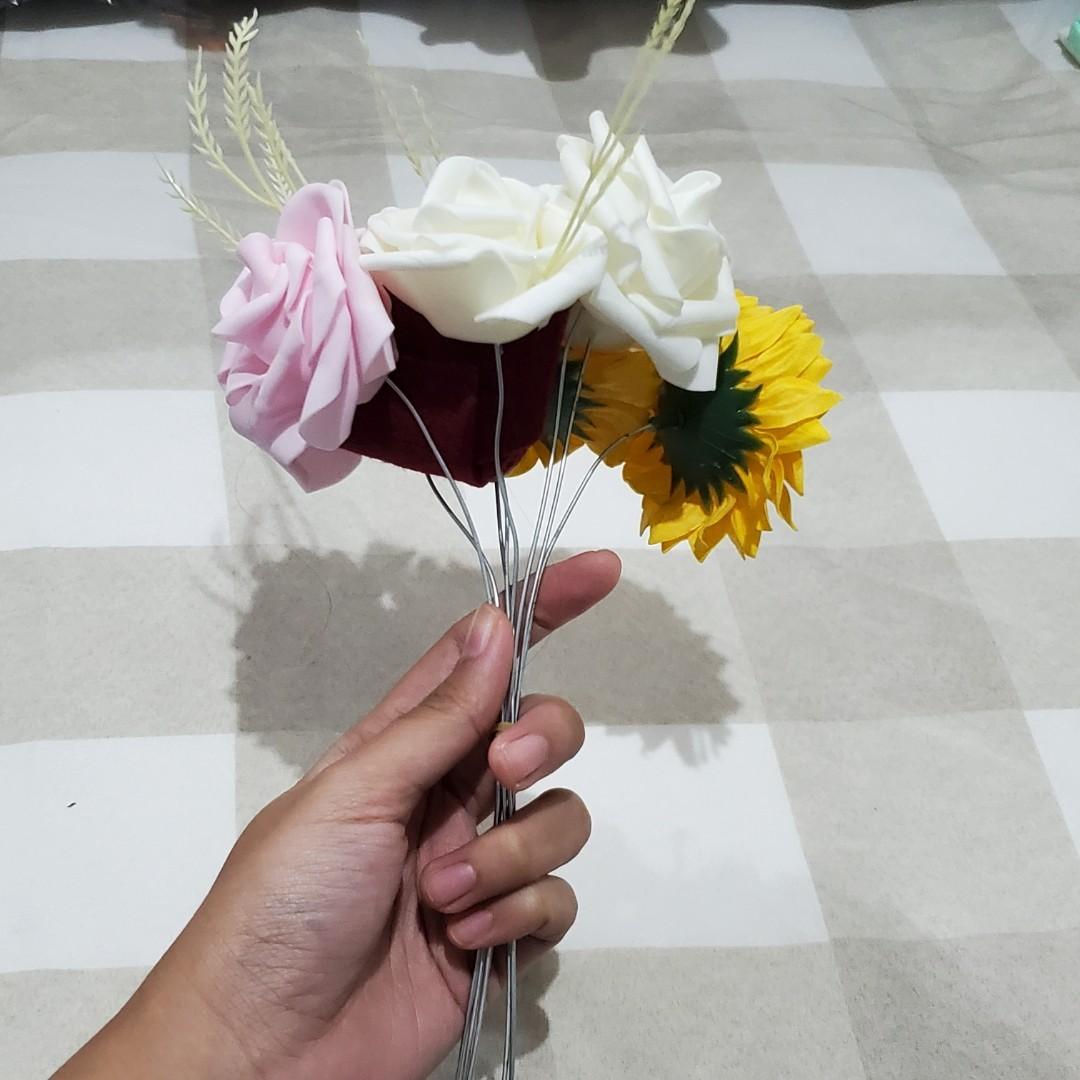 Bunga Palsu / Artificial Flower / Bunga Flanel / Bunga Plastik / Bunga ...