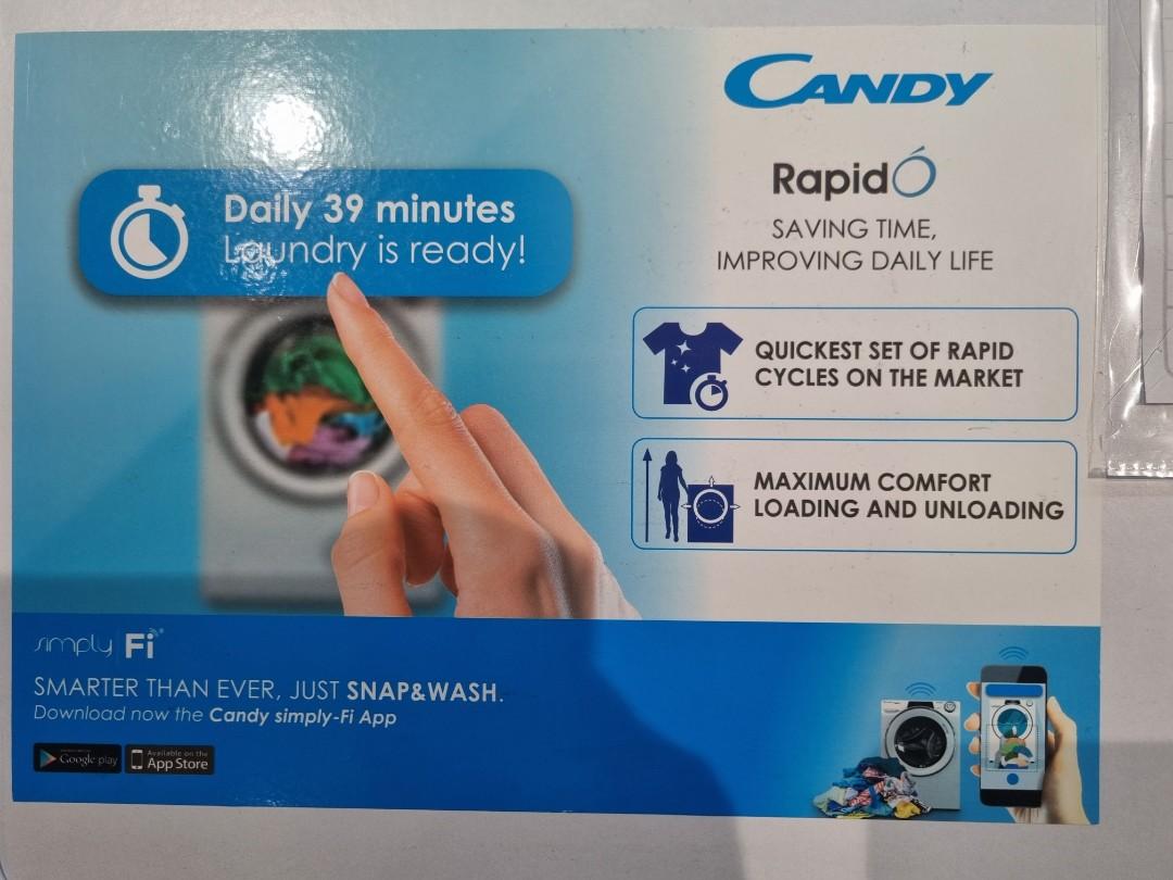 A Year + Warranty Candy Front Load Washer Cum Dryer, TV & Home ...