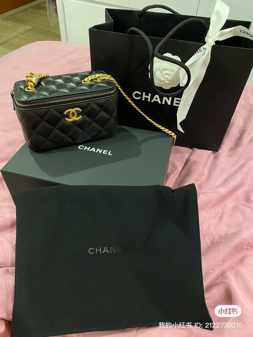 Chanel 22k Vanity Case with Adjustable strap, Luxury, Bags & Wallets on ...