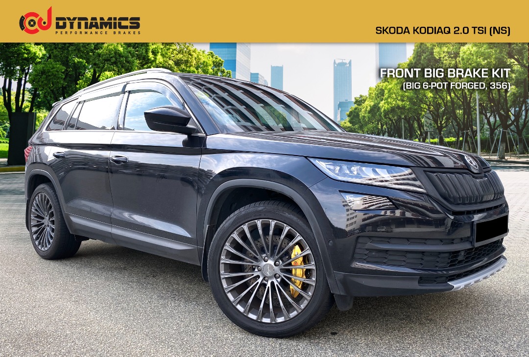CJ DYNAMICS FRONT BIG BRAKE KIT (BIG 6-POT FORGED, 356) ON SKODA KODIAQ ...