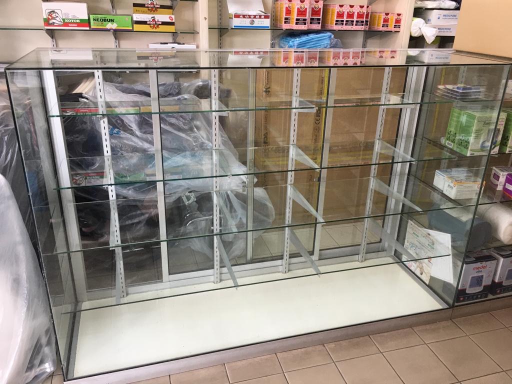 Commercial glass cabinet display, Furniture & Home Living, Furniture ...