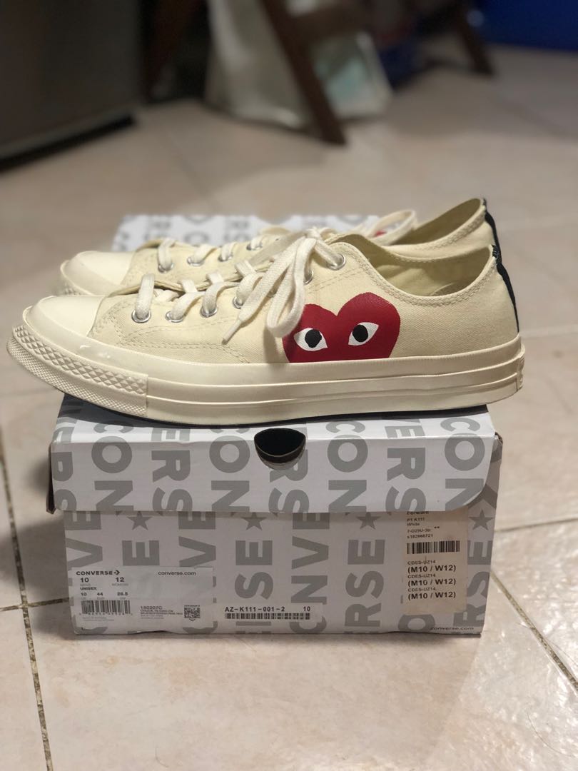 Converse x CDG, Men's Fashion, Footwear, Sneakers on Carousell
