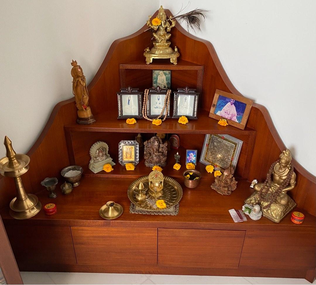 Corner prayer shelf, Furniture & Home Living, Furniture, Other Home ...