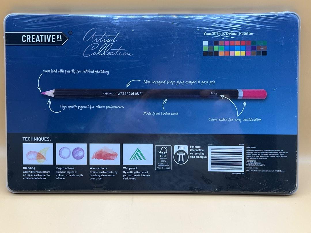 CREATIVE PL ARTIST COLLECTION WATERCOLOUR PENCILS 36, Hobbies & Toys ...